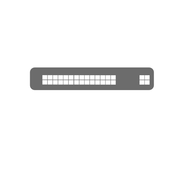 8-port switch icon | Free SVG