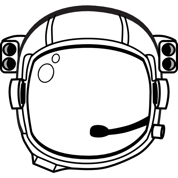 Astronauts Helmet Vector Image Free SVG