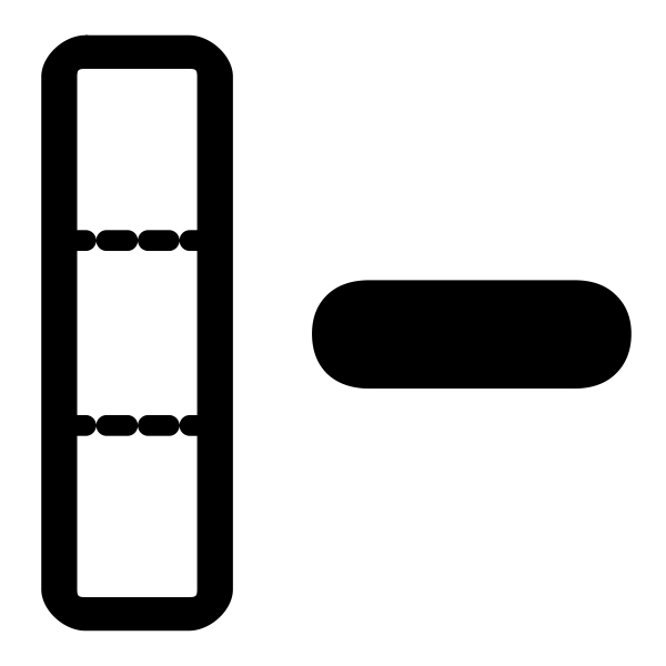 Delete Table Column Icon Free SVG