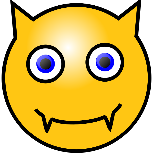 Cartoon devil face | Free SVG