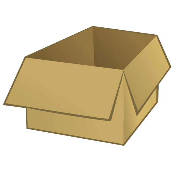 Vector Image Of A Brown Box Free SVG