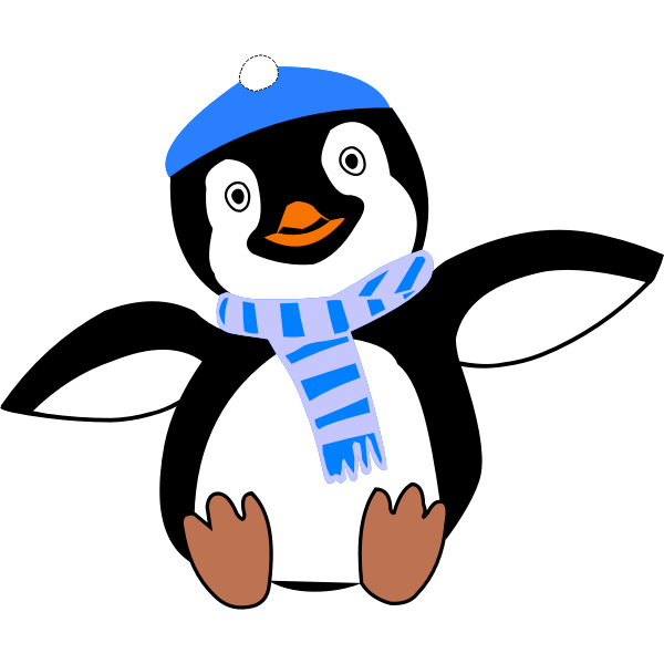 Pinguin Im Winter Free SVG Pinguin Im Winter Free SVG