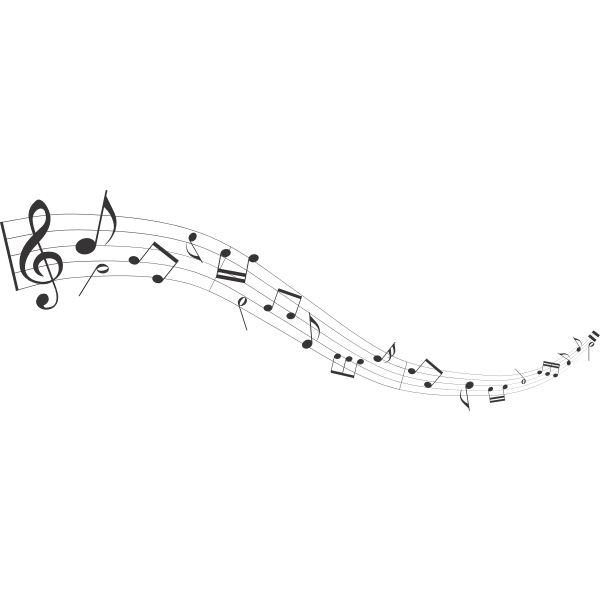 Musical notes silhouette image | Free SVG