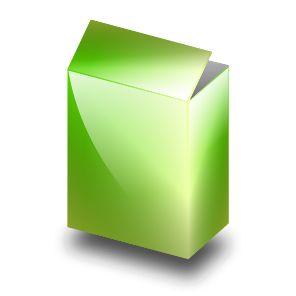 Cardboard box vector clip art | Free SVG