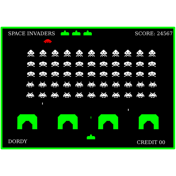 Space invaders pixel vector image | Free SVG