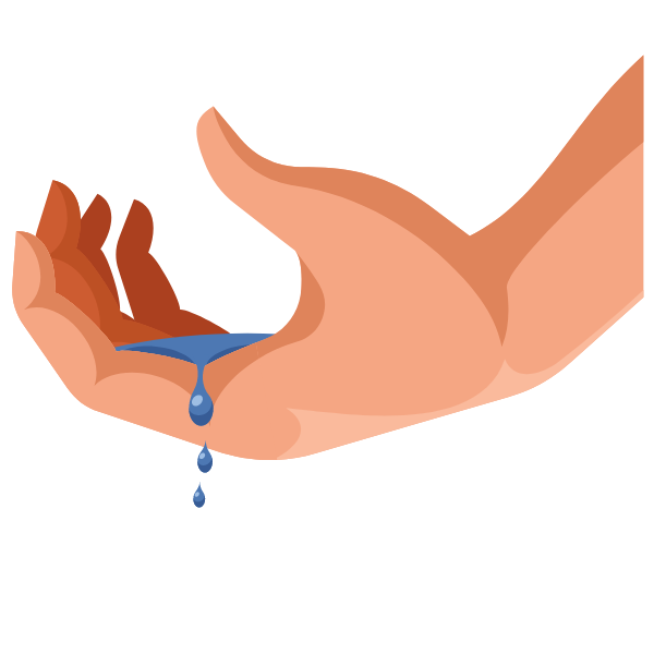 Water in hand | Free SVG