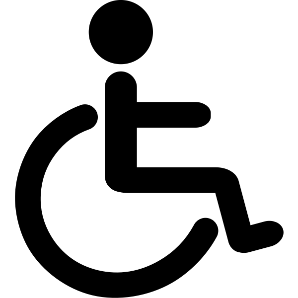 Disability pictogram vector clip art | Free SVG