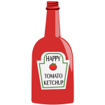 Hot Dog With Ketchup Vector Illustration Free SVG