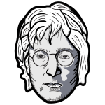 Low Poly George Orwell | Free SVG