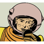 Deep Space comic scene vector graphics | Free SVG