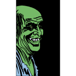 Vector graphics of twisted face monster | Free SVG