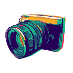 3D movie camera | Free SVG
