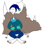 Sulky winter character | Free SVG