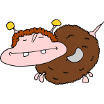 Grinning honey bee | Free SVG