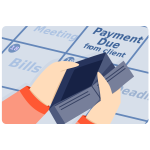 Unpaid bills vector illustration | Free SVG