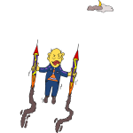 Moonman in rockchair | Free SVG