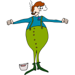 Moonman in rockchair | Free SVG