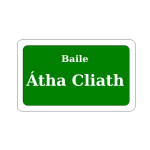 Dublin map sign. | Free SVG