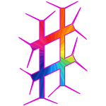 Accidental sharp with geometric pattern | Free SVG