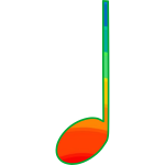 Musical note vector sign | Free SVG
