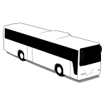 Transit bus vector image | Free SVG