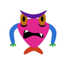 heart monster 2 | Free SVG