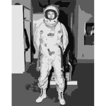 NASA flight suit vector drawing | Free SVG