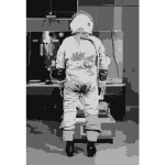 NASA flight suit vector drawing | Free SVG