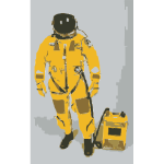 NASA flight suit vector drawing | Free SVG