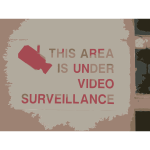 Vector image of stop watching us sign | Free SVG