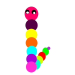 Caterpillar silhouette clip art | Free SVG